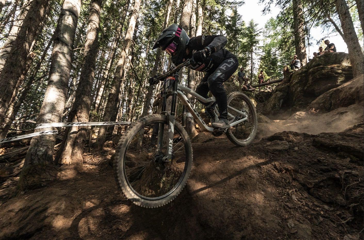 KHS Pro MTB rider McKenna Merten on the course at the 3rd stop of the ...